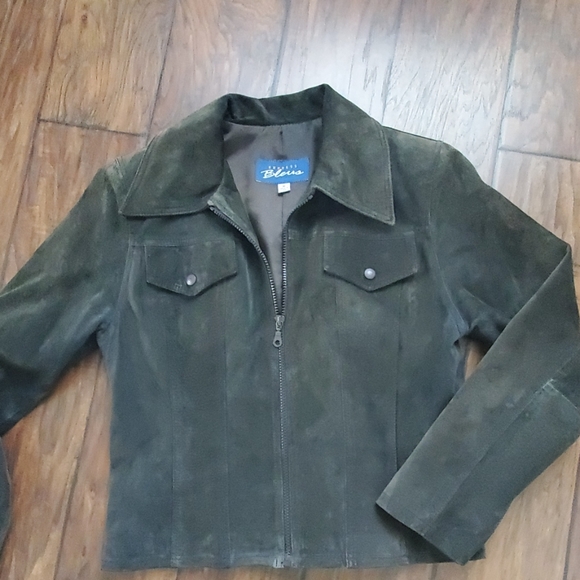Express | Jackets & Coats | Vintage Express Blues Leather Jacket | Poshmark